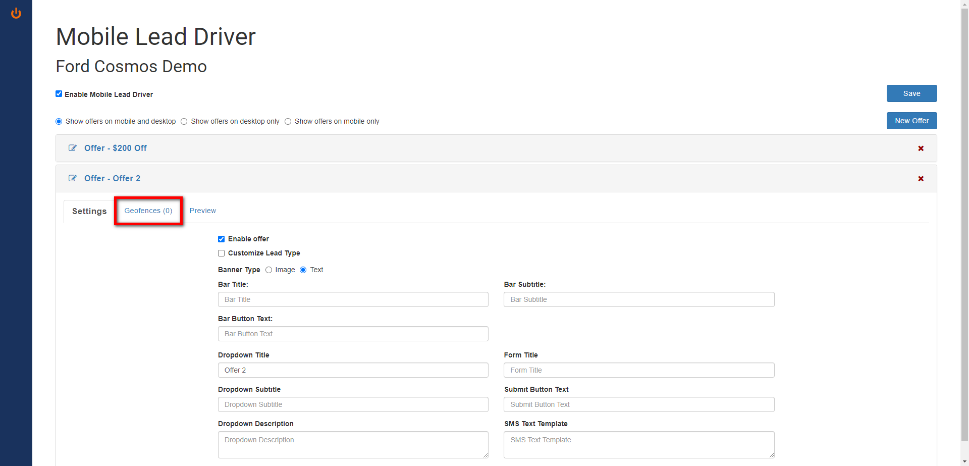Lead Driver Geo-Fencing