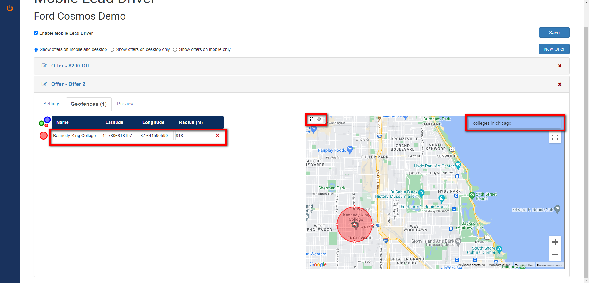 Lead Driver Geo-Fencing